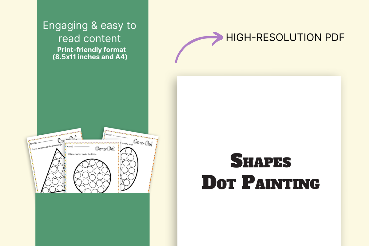 Shape dot Painting Kit for Creative Art and Relaxation – The Dryden